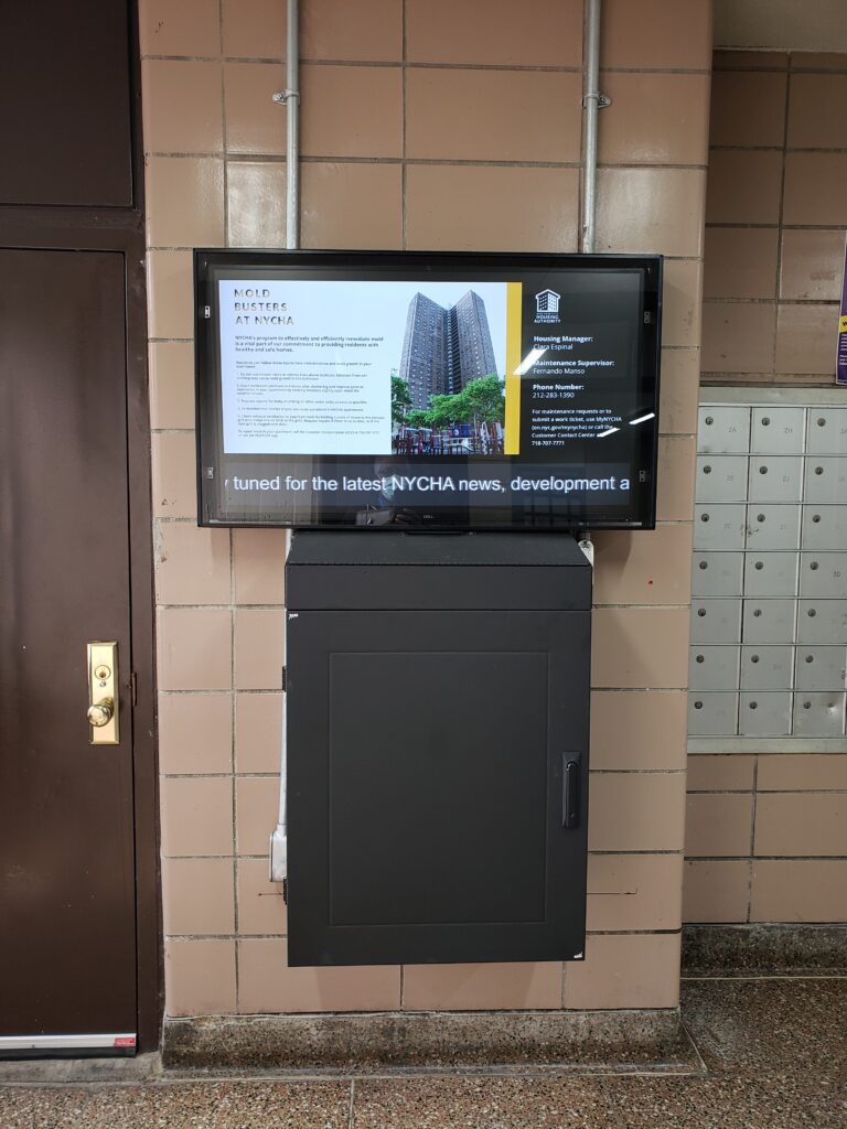NYCHA’s New Digital Signage Pilot at Polo Grounds Towers - NYCHA Now
