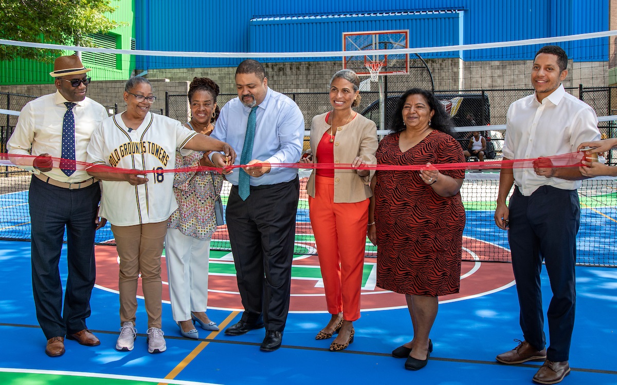 Multipurpose Recreation Area Opens at Polo Grounds Towers - NYCHA Now