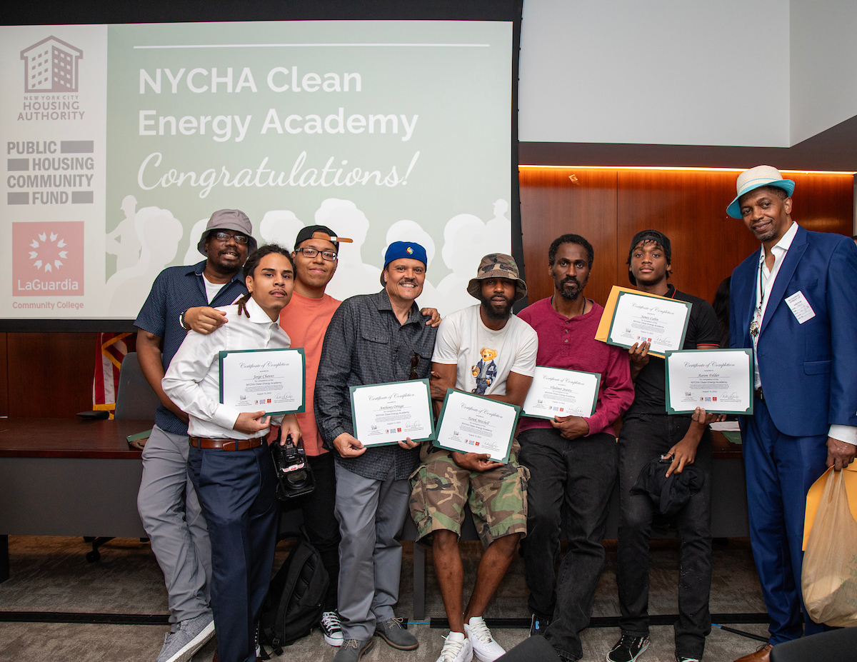 First Cohort of NYCHA Clean Energy Academy Graduates - NYCHA Now